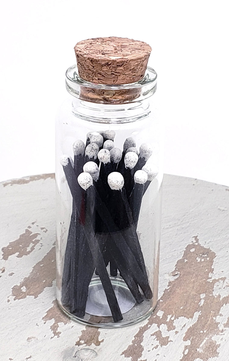 Fancy Tuxedo Matches in Glass Jar – Little Bull Falls Soap Works