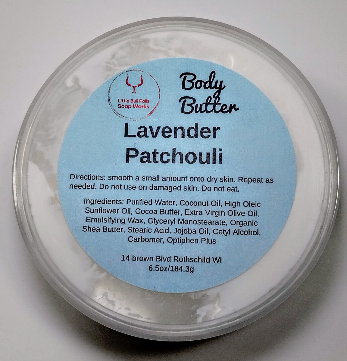 Lavender Patchouli Body Butter – Little Bull Falls Soap Works